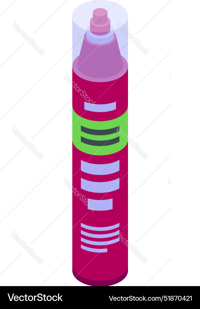 Deodorant spray bottle standing up on white Vector Image