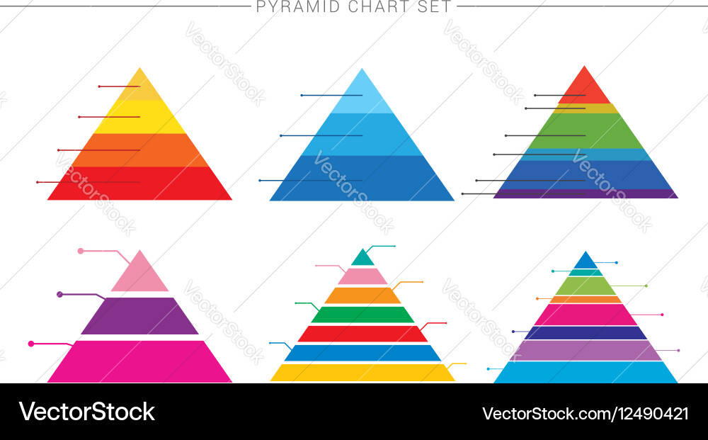 Pyramid chart 1 Royalty Free Vector Image - VectorStock