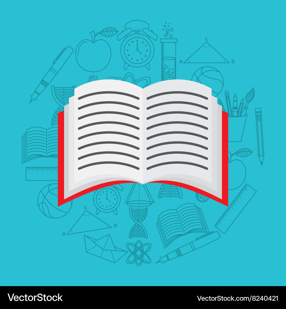 School supplies design Royalty Free Vector Image