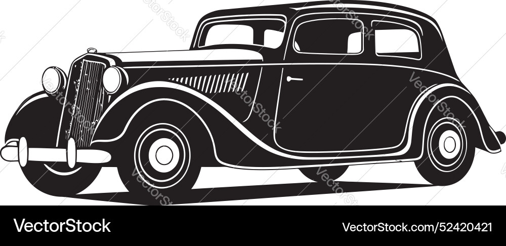 Vintage radiance car emblem icon timeless charm Vector Image