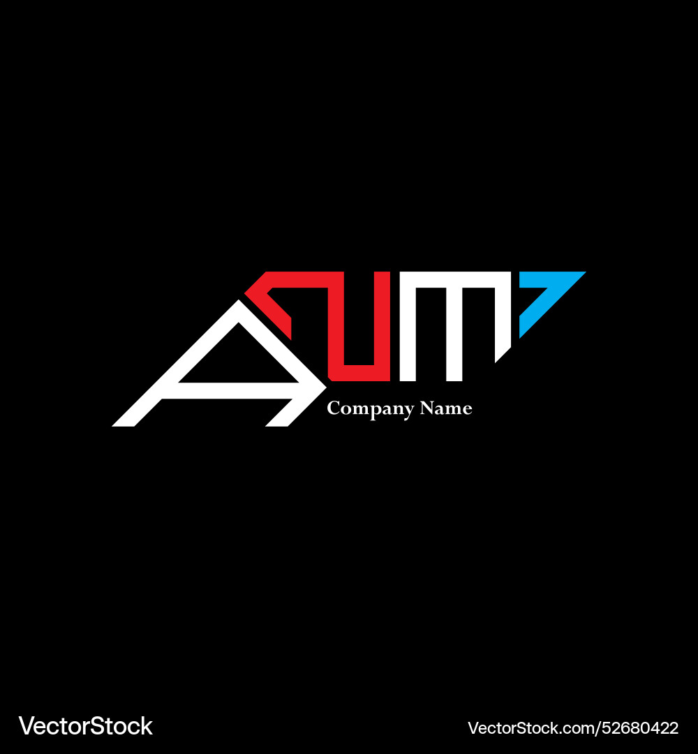 Anm logo design simple and modern Royalty Free Vector Image