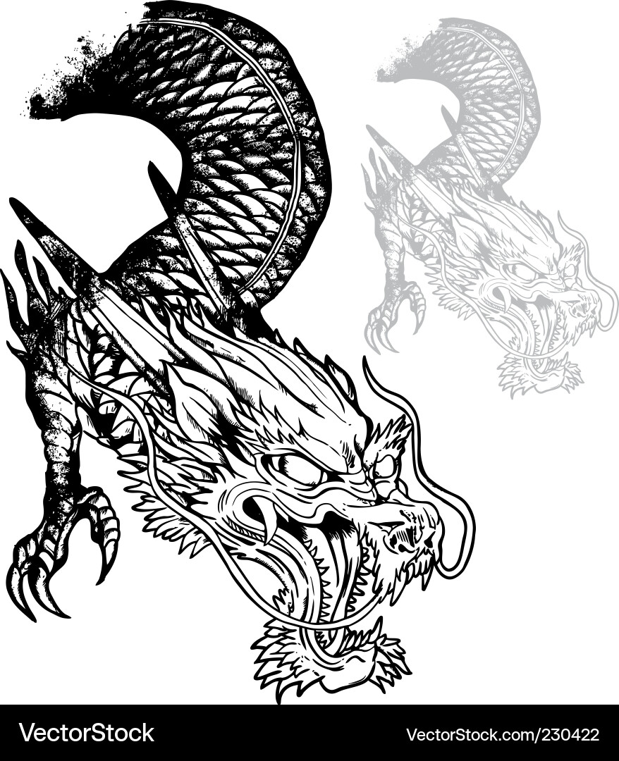 Dragon Drawings Vector Images (over 36,000)
