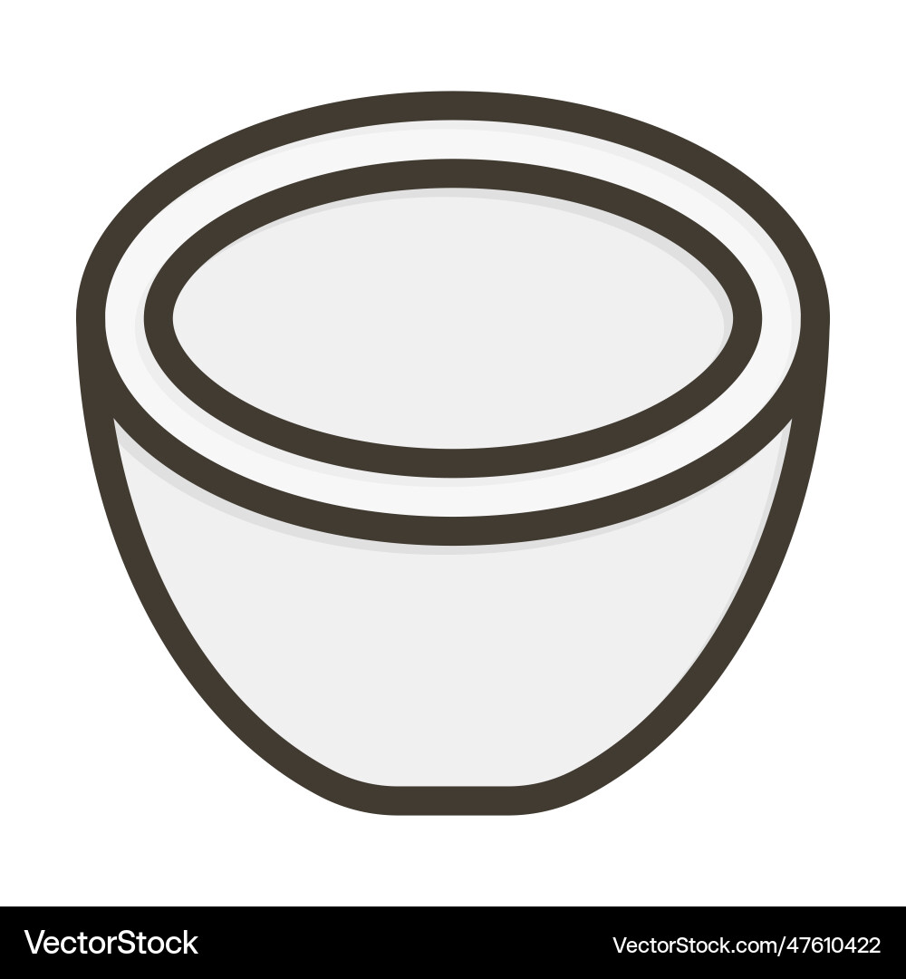 Crucible thick line filled colors for personal Vector Image