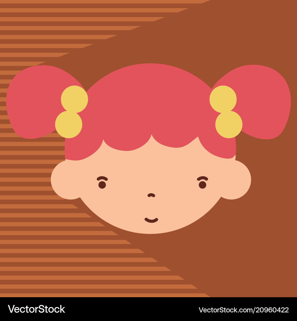 Cute girl avatar Royalty Free Vector Image - VectorStock