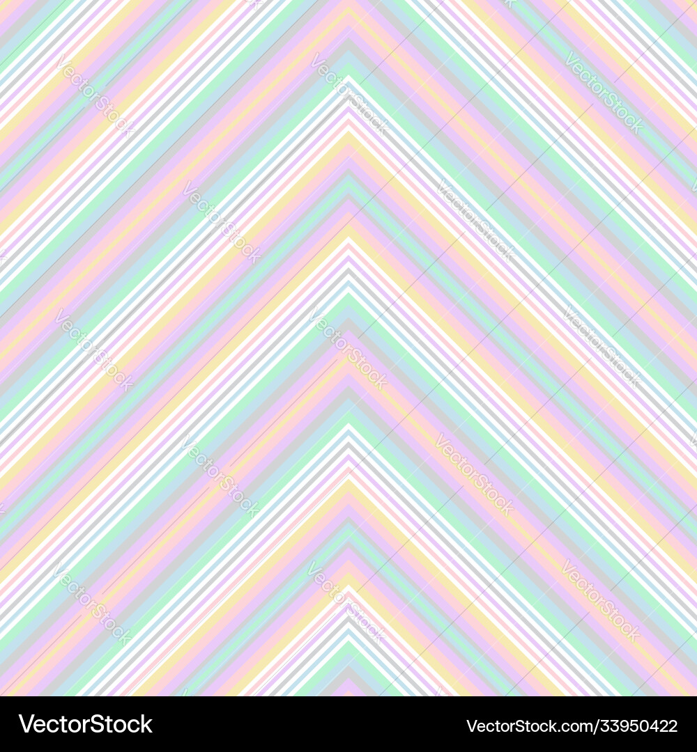 Rainbow chevron diagonal stripes seamless pattern Vector Image