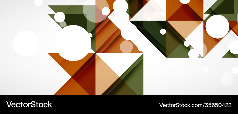 Set triangle geometric backgrounds Royalty Free Vector Image