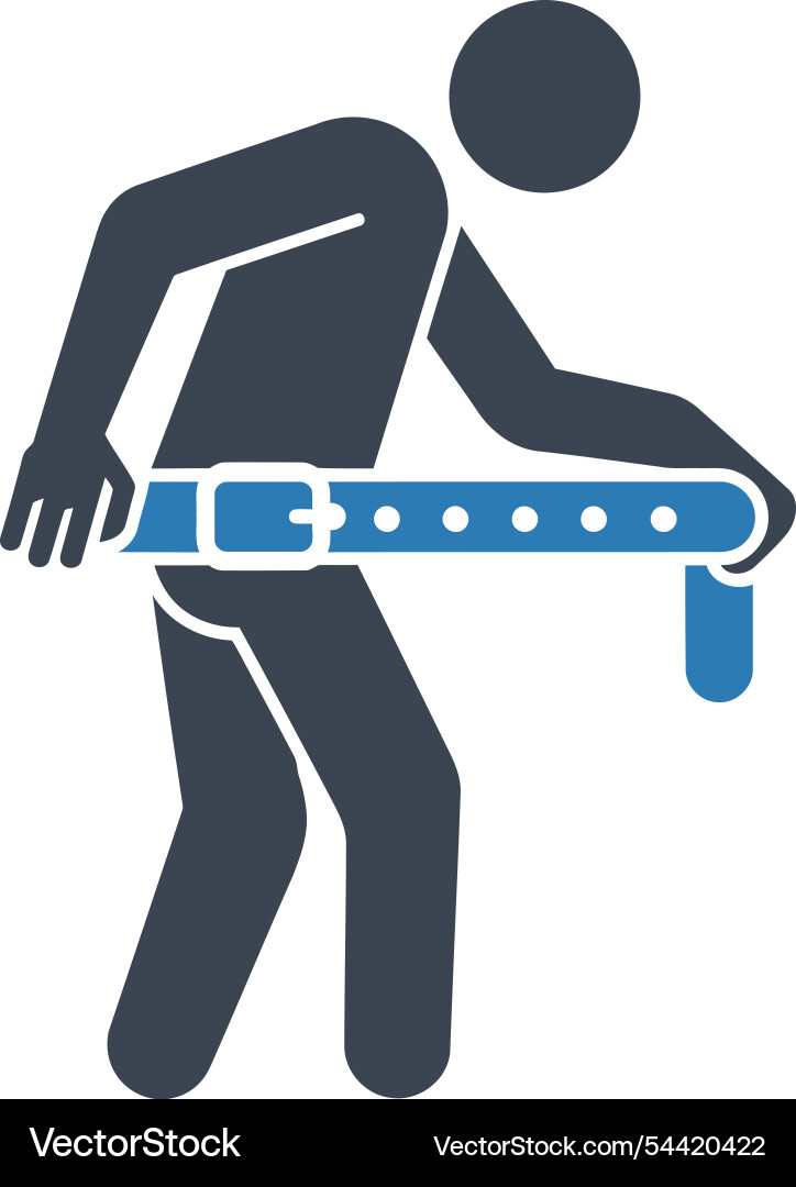 Tightening Gürtelsymbol Lizenzfreies Vektorbild