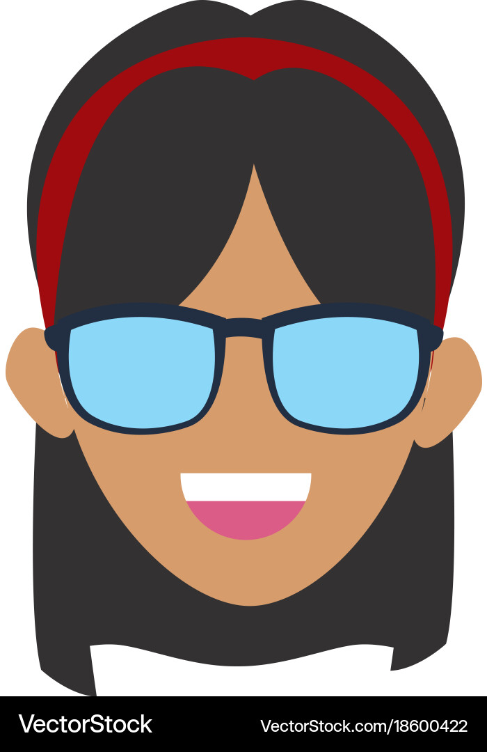 Woman with sunglasses Royalty Free Vector Image