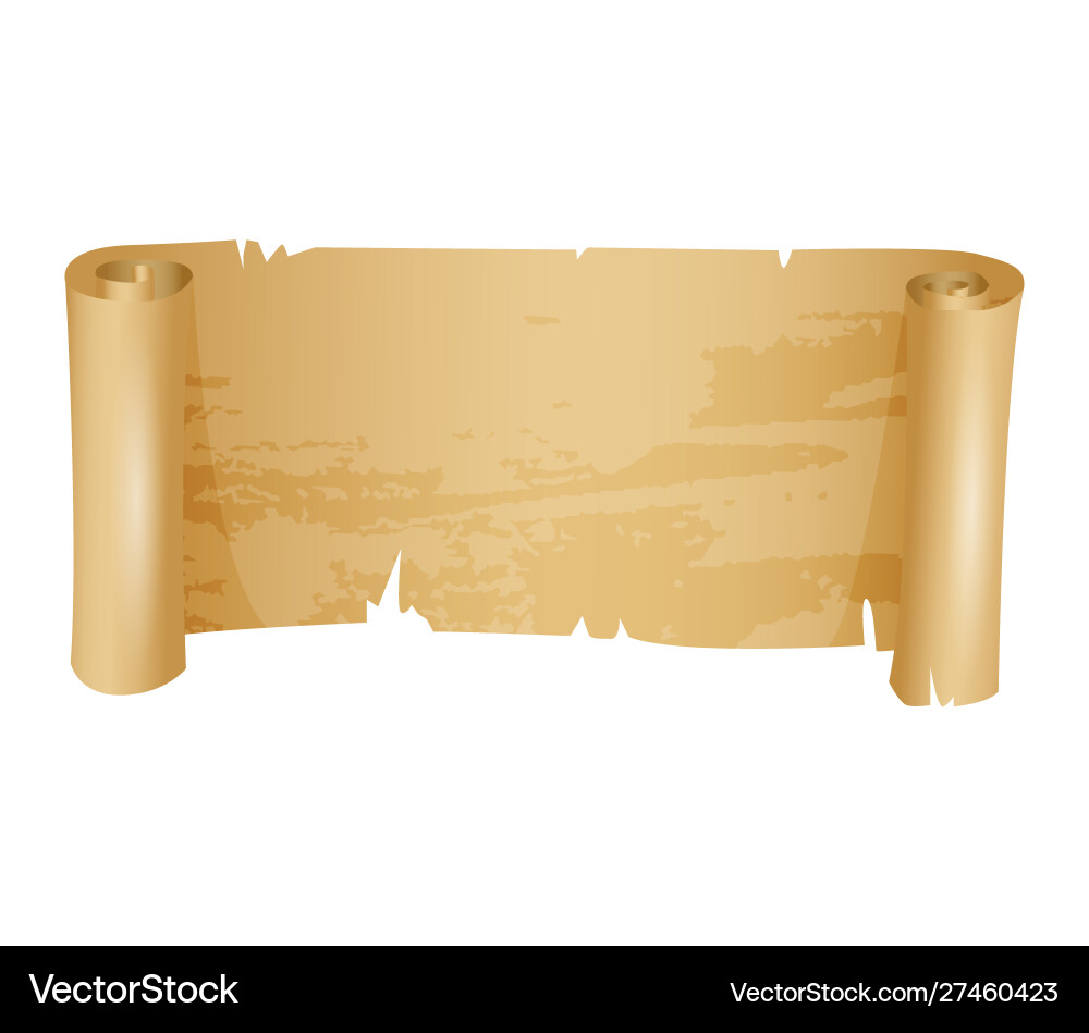 Antique Scroll Roll - Parchment Paper Royalty Free Vector