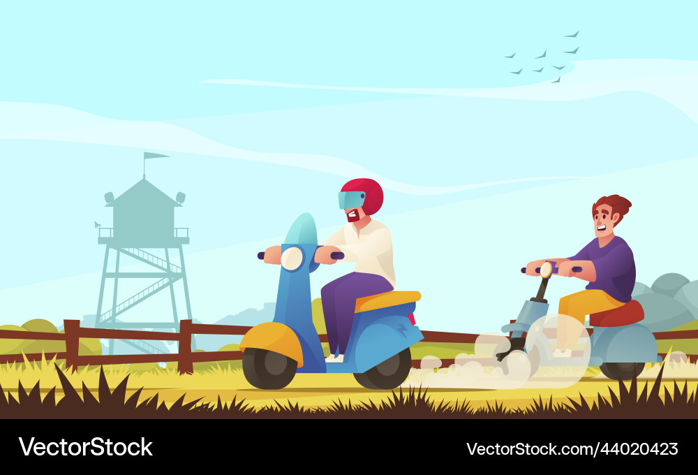 Eco transport cartoon Royalty Free Vector Image