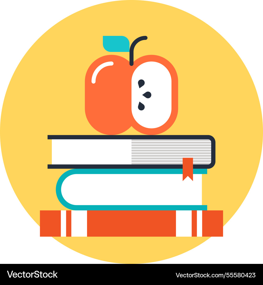 Knowledge flat web icon Royalty Free Vector Image