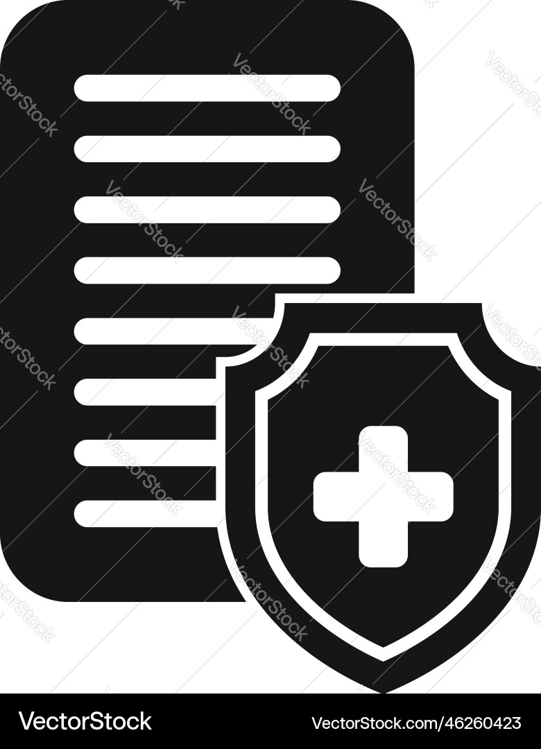 Medical compensation icon simple business Vector Image