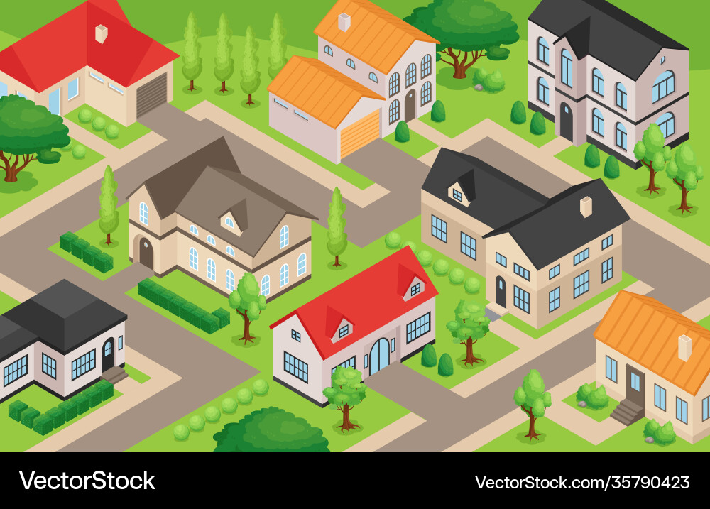 Private house Royalty Free Vector Image - VectorStock