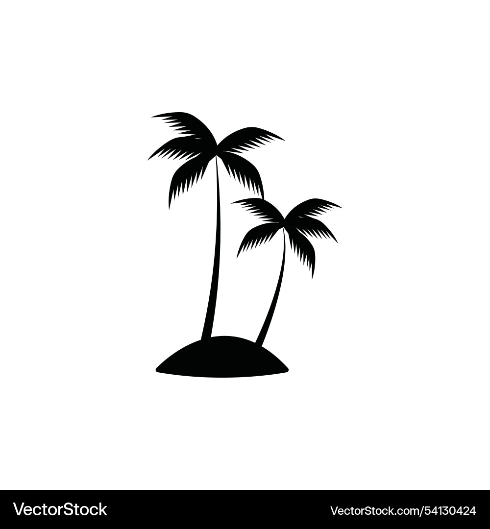 Coconut tree icon Royalty Free Vector Image - VectorStock
