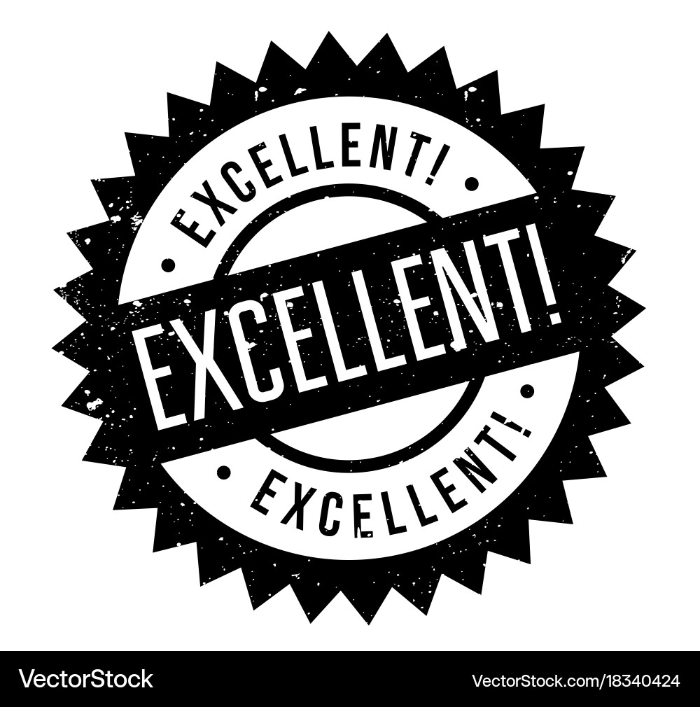 Excellent rubber stamp Royalty Free Vector Image
