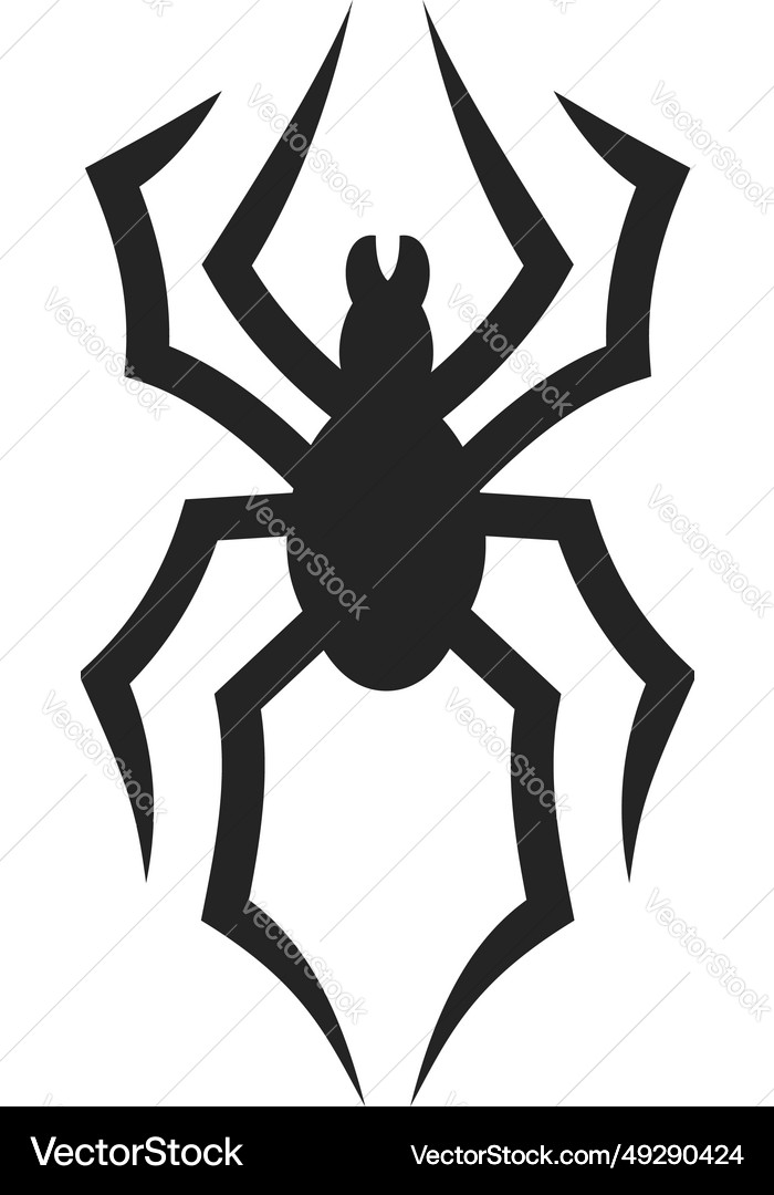 Spider logo template isolated brand identity icon Vector Image