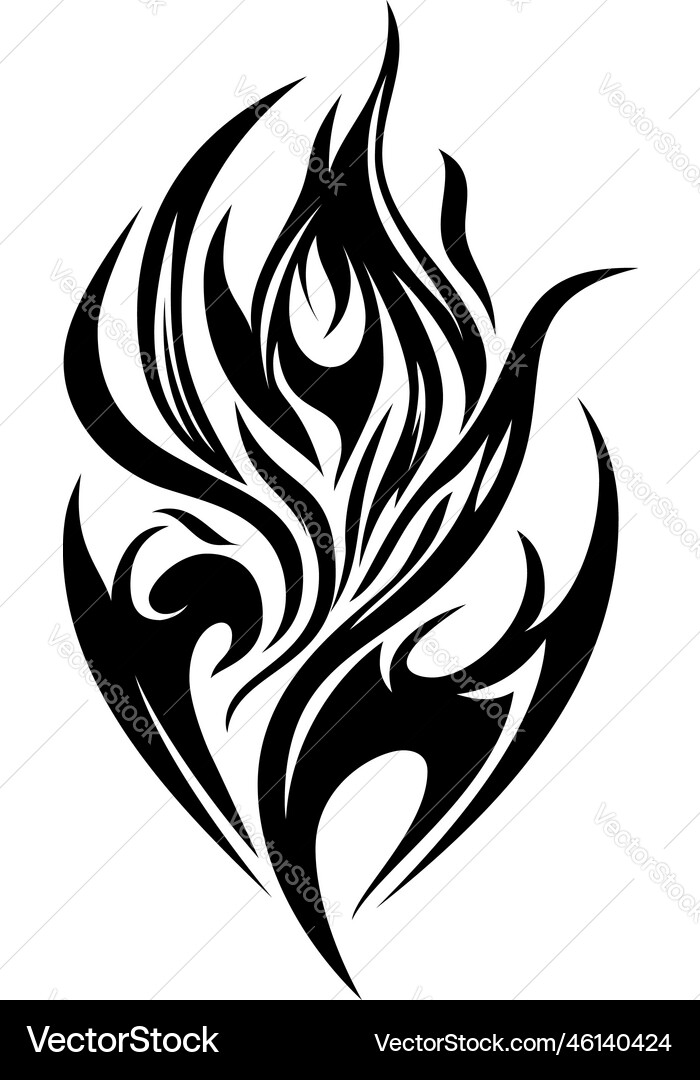 Tribal tattoo element Royalty Free Vector Image