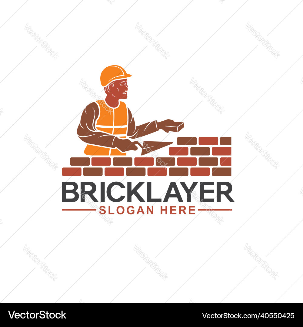 Bricklayer service Royalty Free Vector Image - VectorStock