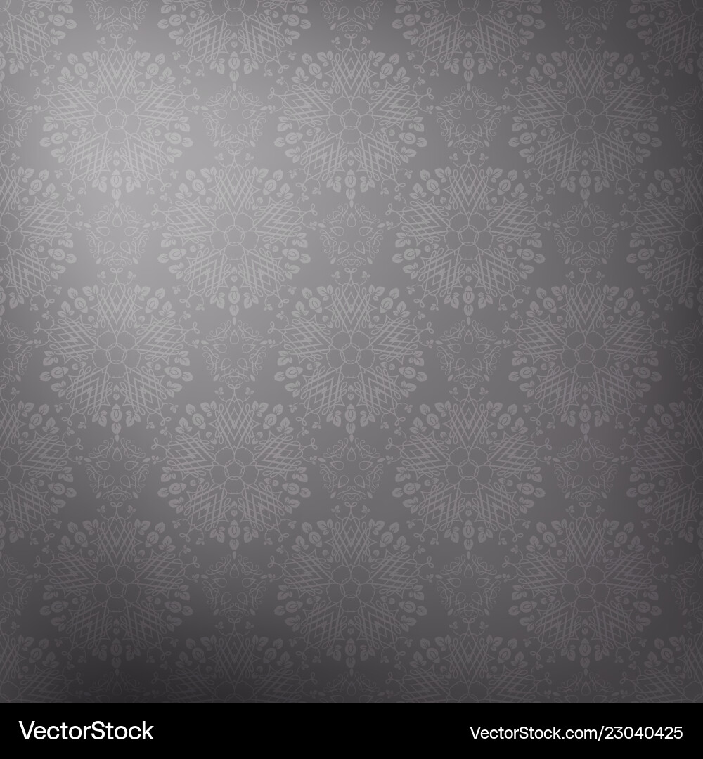 Gray lace background Royalty Free Vector Image