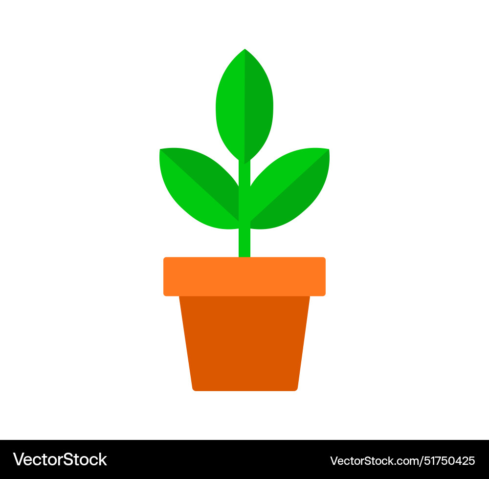 Isolated plant symbol Royalty Free Vector Image