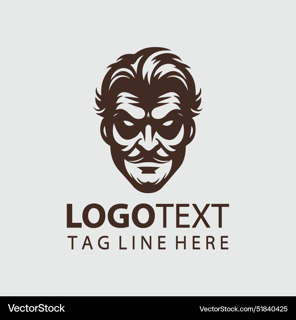 Joker mask logo Royalty Free Vector Image - VectorStock