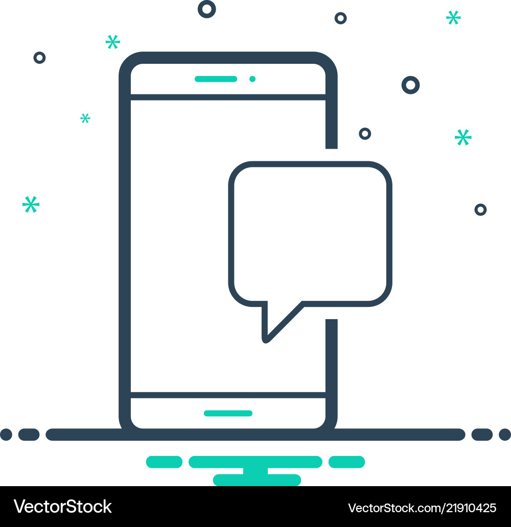 Mobile message Royalty Free Vector Image - VectorStock