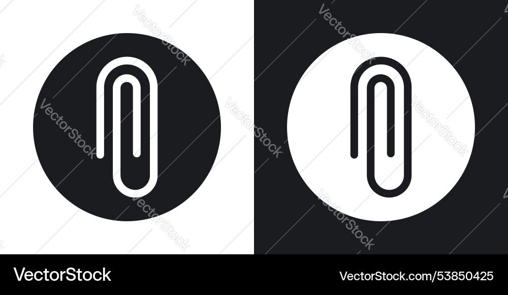 Paperclip Symbol Set Lizenzfreies Vektorbild