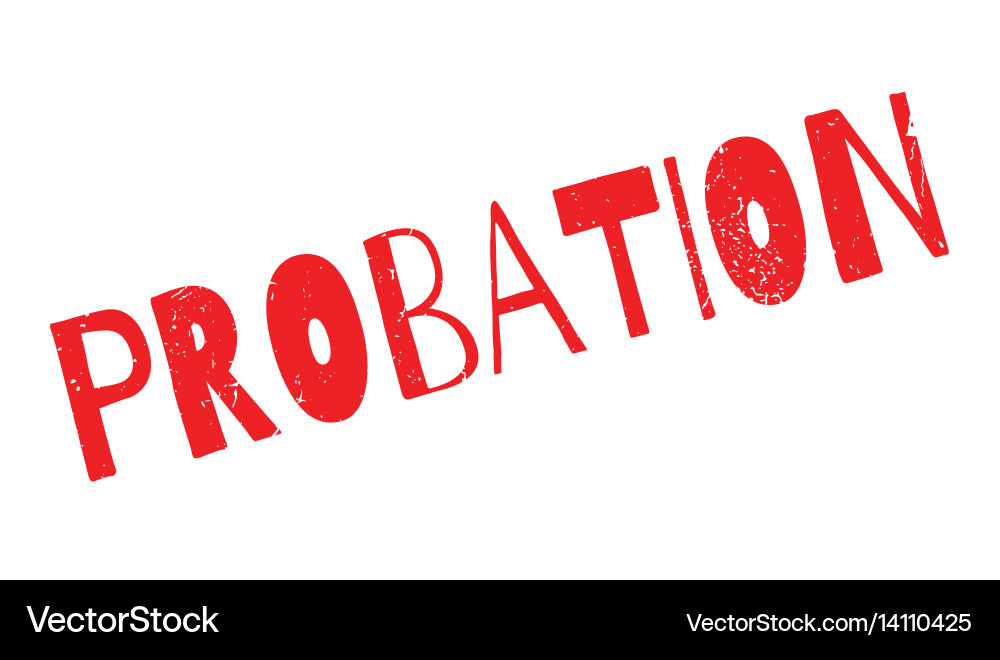 Probation rubber stamp Royalty Free Vector Image