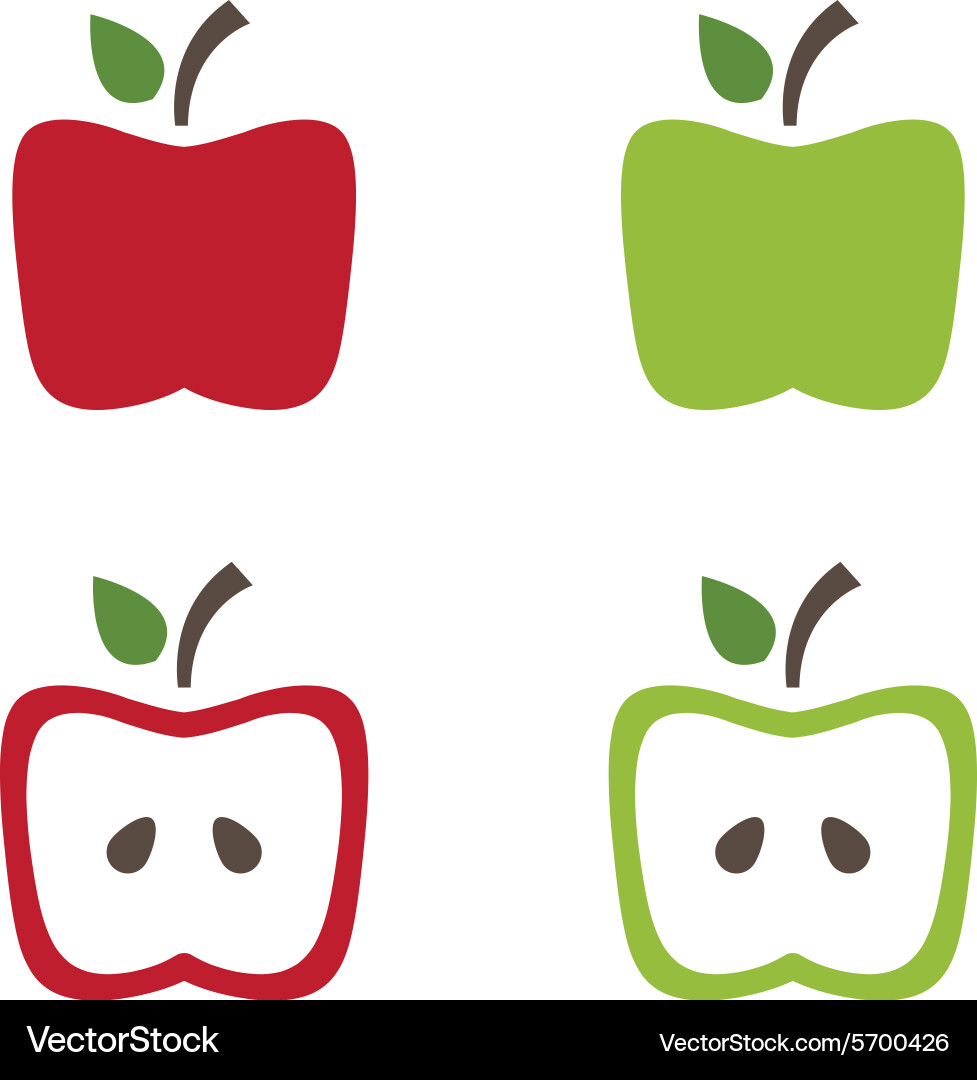 Apples Royalty Free Vector Image - VectorStock