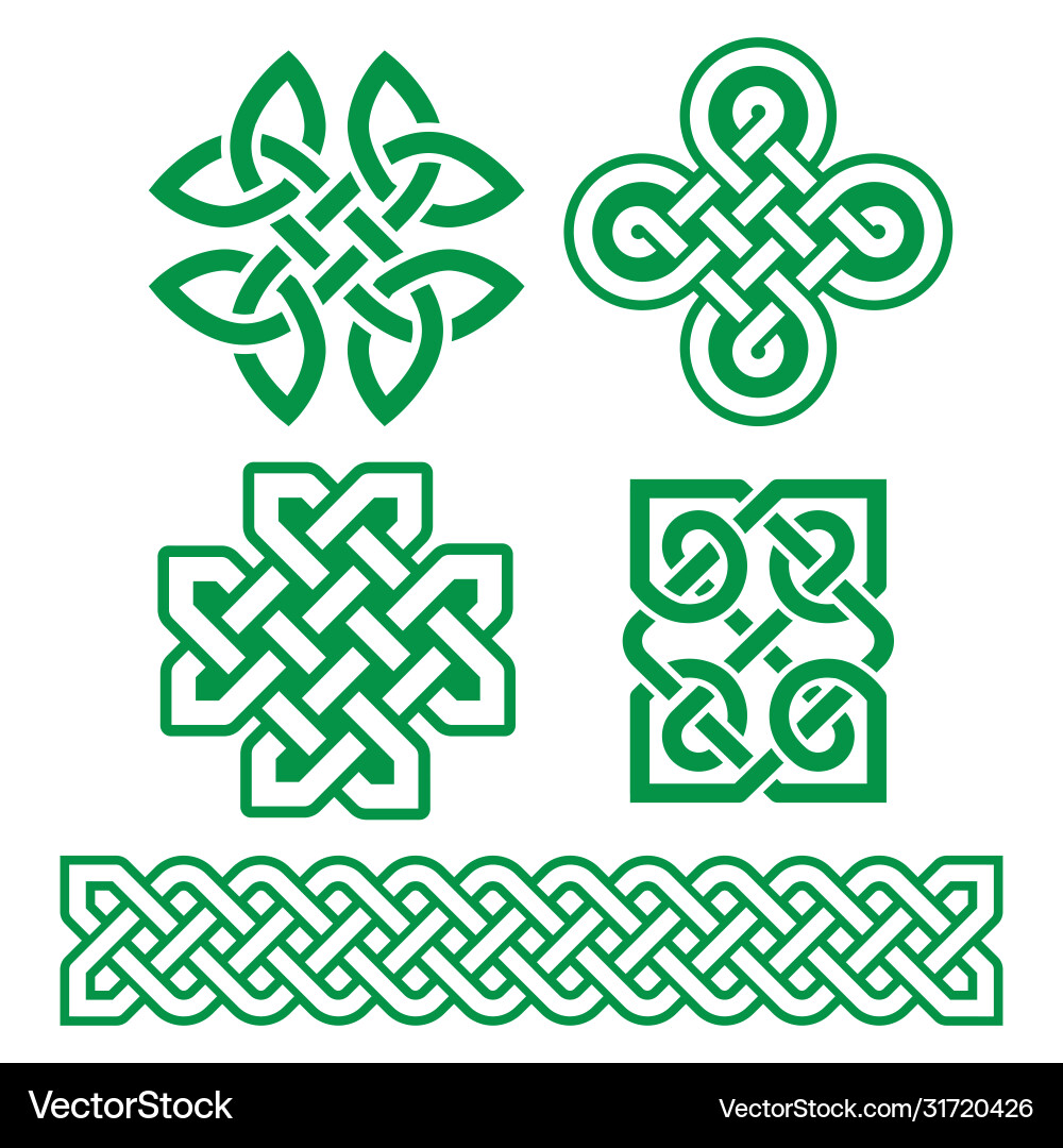 Celtic Knotwork Patterns Royalty Free Vector Image