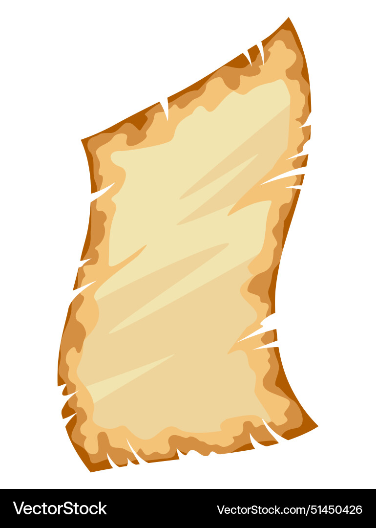 Medieval blank scroll ancient papyrus roll Vector Image