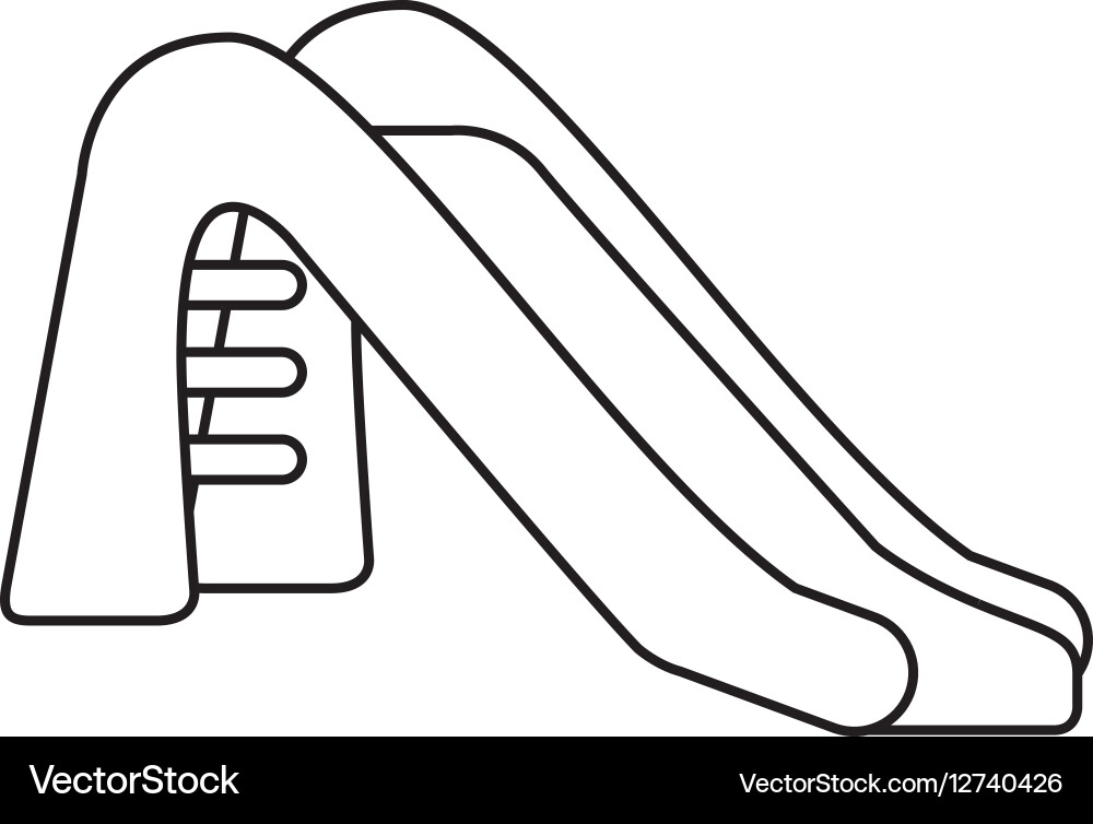 Park slide fun icon Royalty Free Vector Image - VectorStock