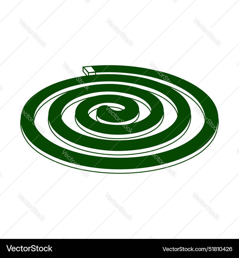 Simple minimalist mosquito coils icon symbol Vector Image