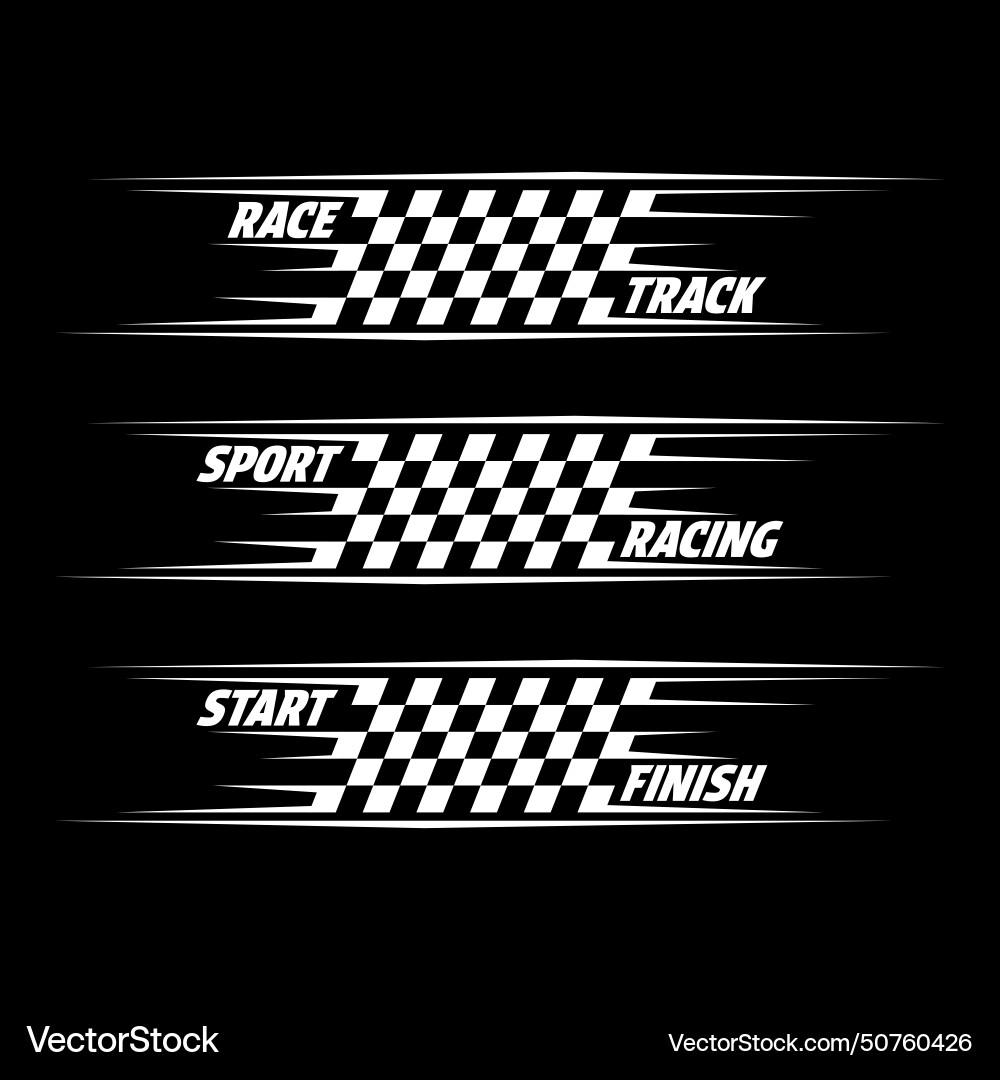 Text colorful sport decals set Royalty Free Vector Image