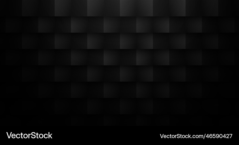Abstract dark 3d block wall pattern background Vector Image
