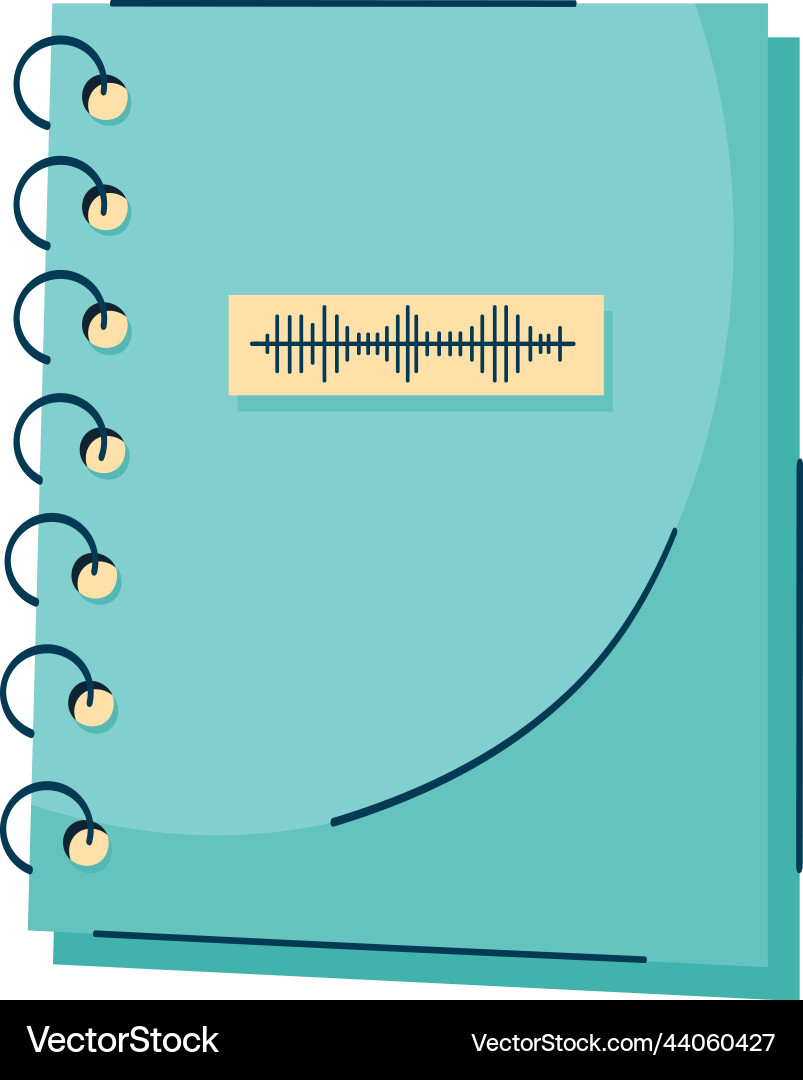 Audio text book library Royalty Free Vector Image