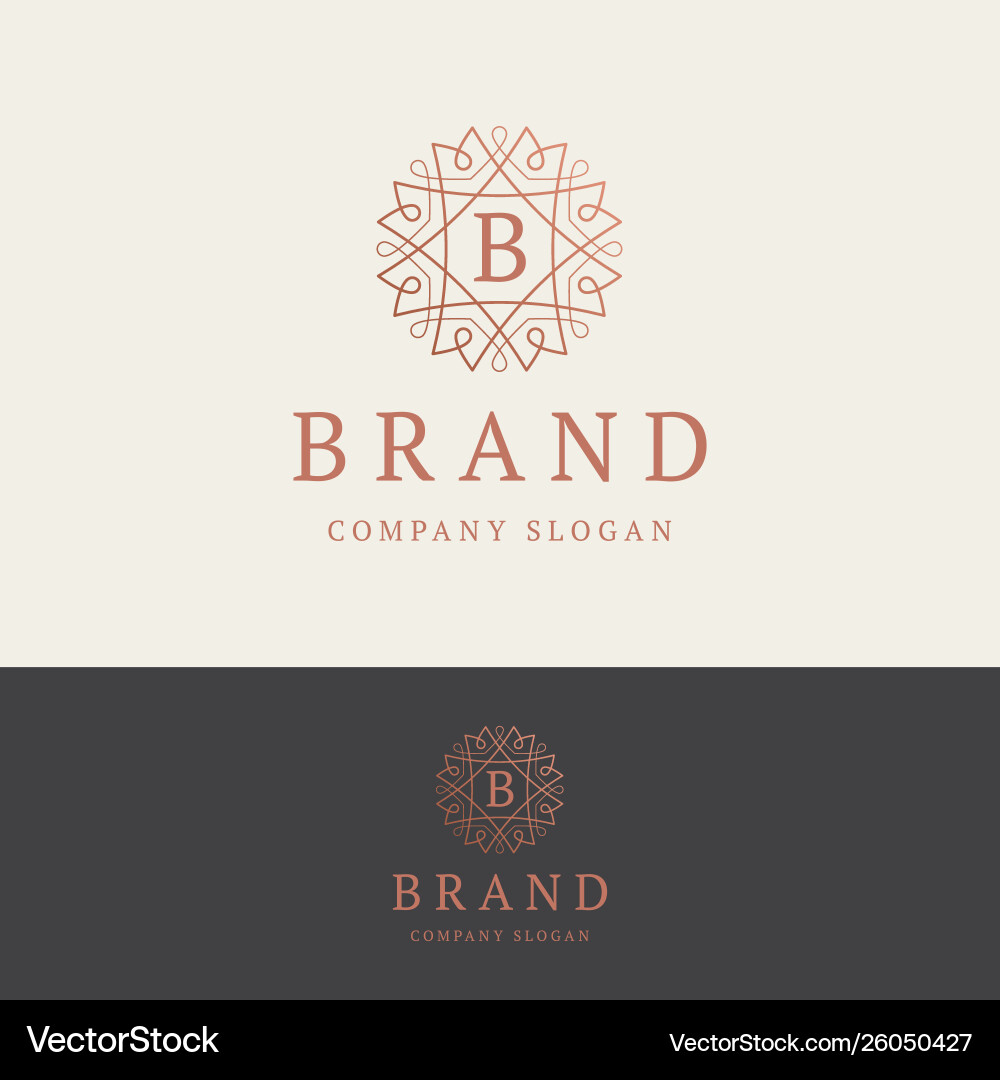 B brand logo Royalty Free Vector Image - VectorStock