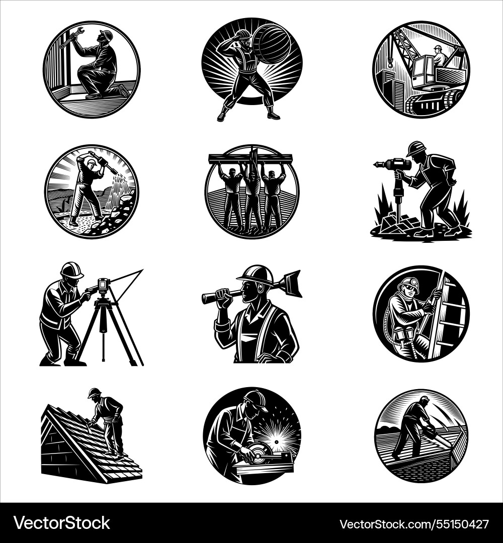 Construction worker Royalty Free Vector Image - VectorStock