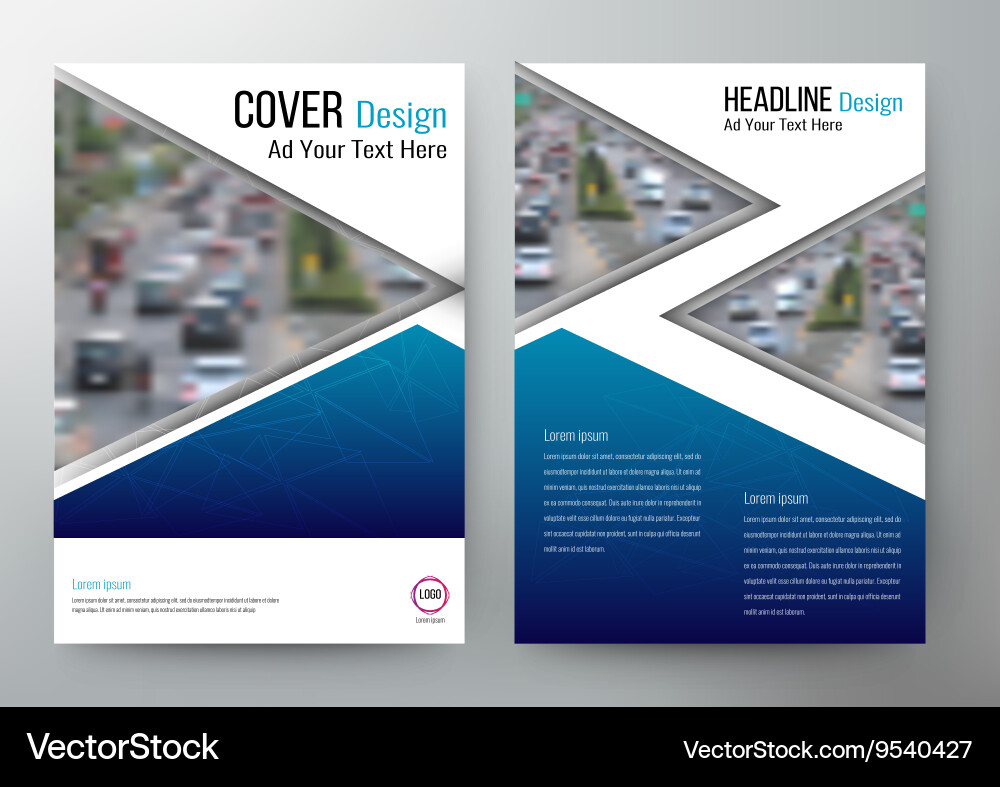 Cover design template brochure flyer leaflet Vector Image
