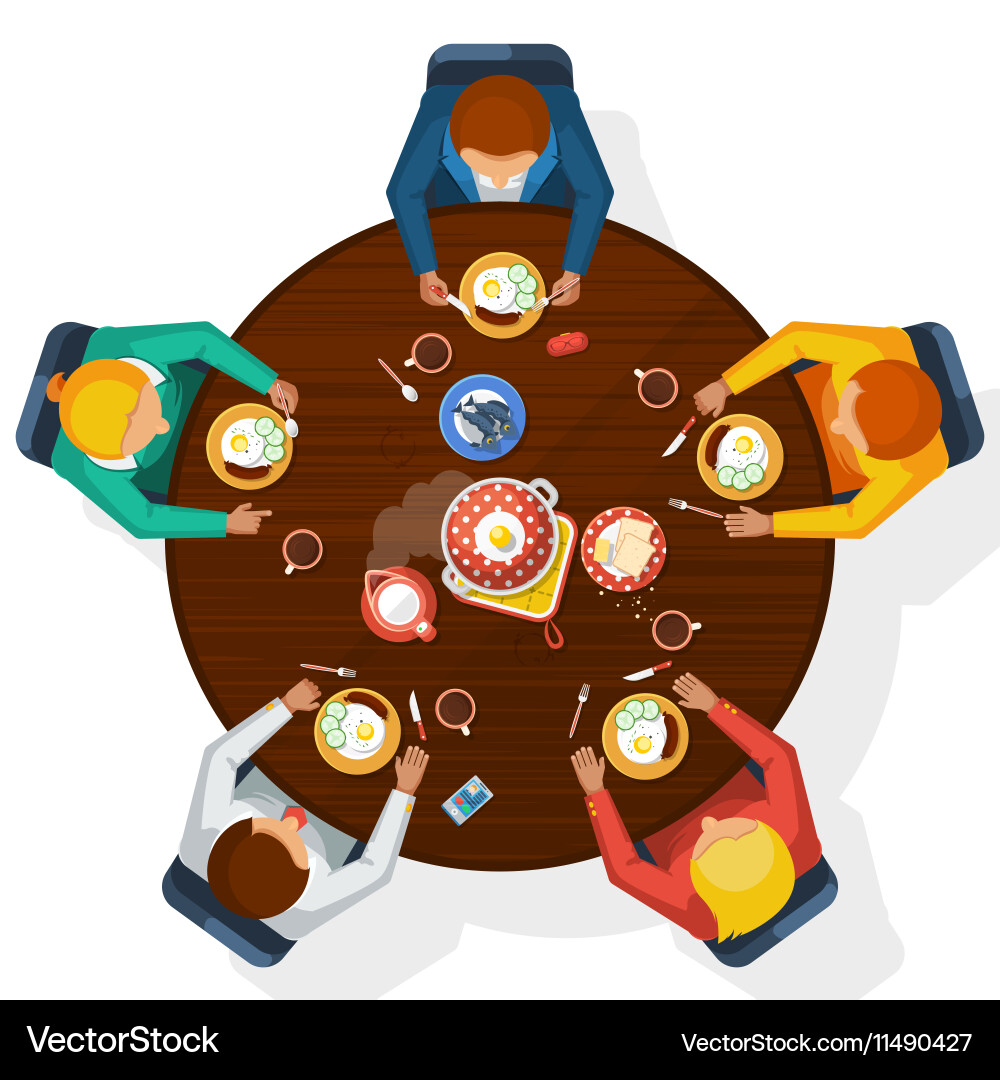 Kitchen top view Royalty Free Vector Image - VectorStock