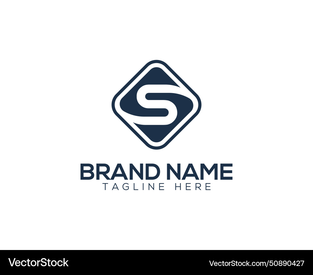 Premium alphabet s logo symbol Royalty Free Vector Image