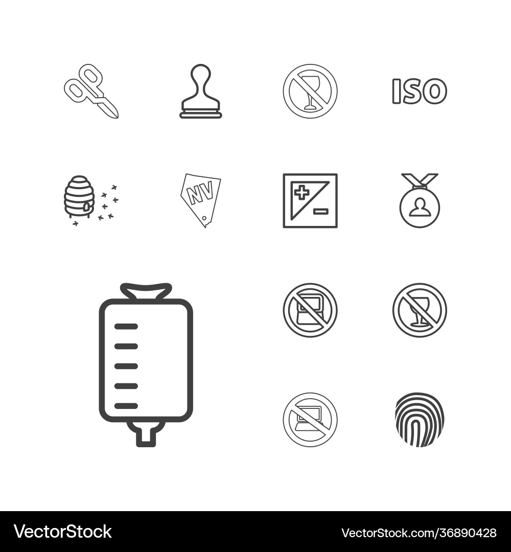 13 stamp icons Royalty Free Vector Image - VectorStock