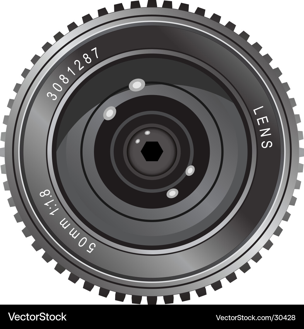 Camera lens Royalty Free Vector Image - VectorStock