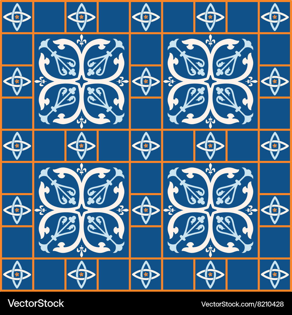 Moroccan tiles pattern Royalty Free Vector Image