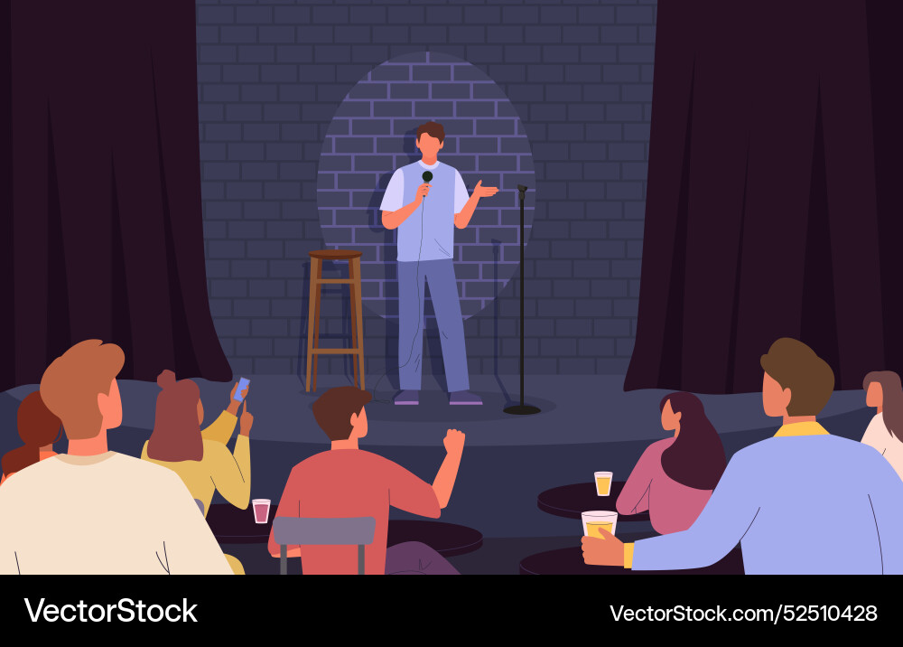 Public speech background from stage Royalty Free Vector