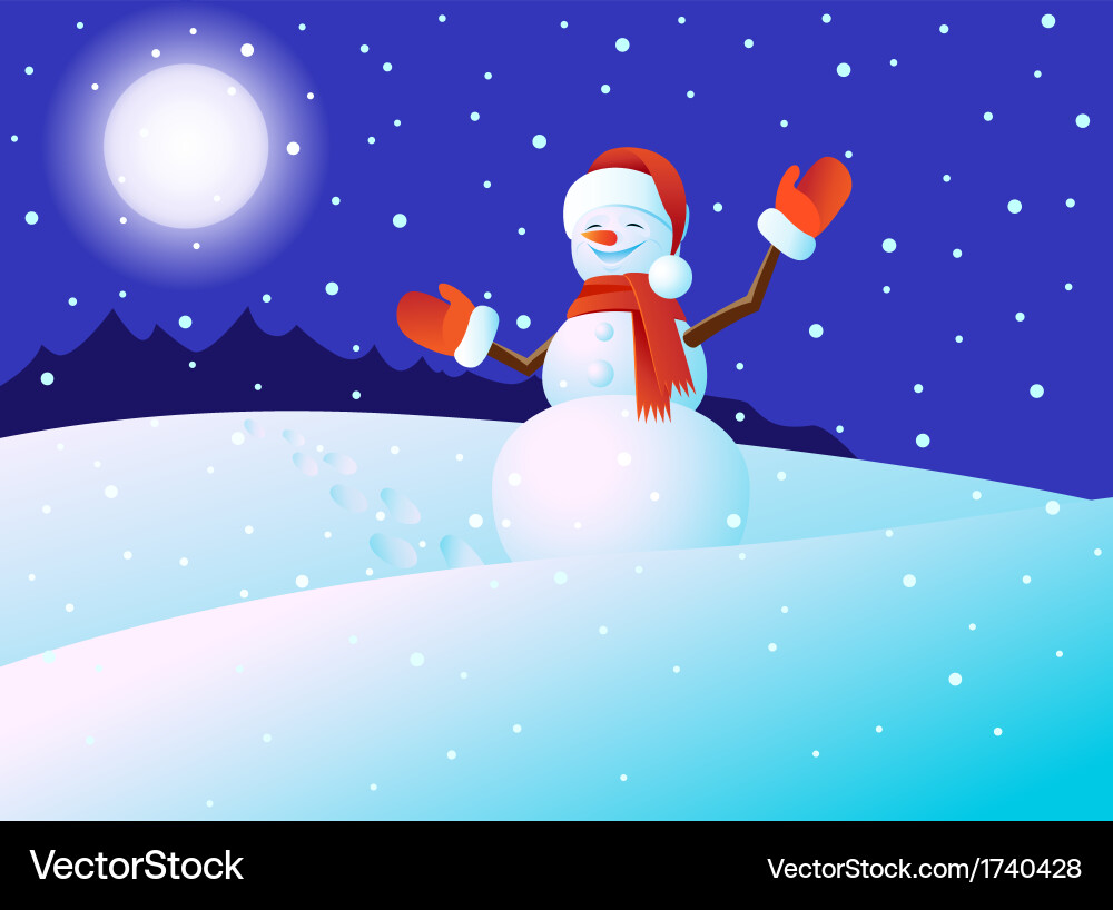 Snowmen Royalty Free Vector Image - VectorStock