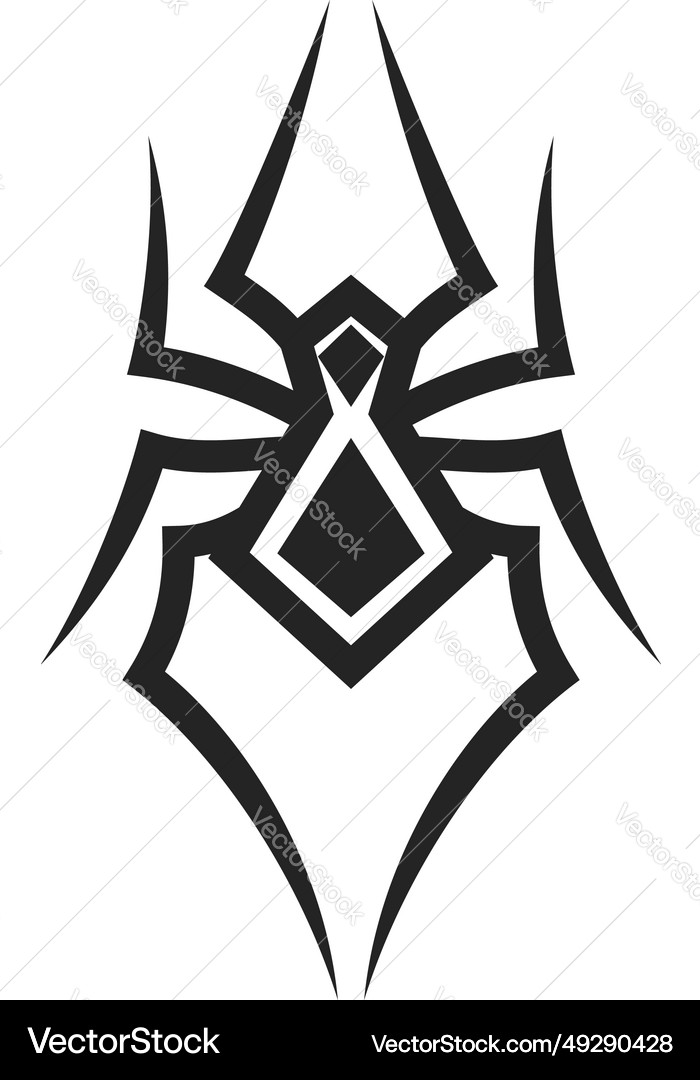 Spider logo template isolated brand identity icon Vector Image