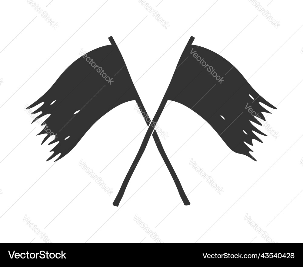 Two flags Royalty Free Vector Image - VectorStock