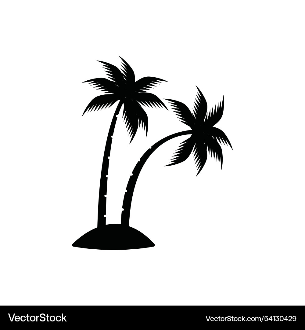 Coconut tree icon Royalty Free Vector Image - VectorStock