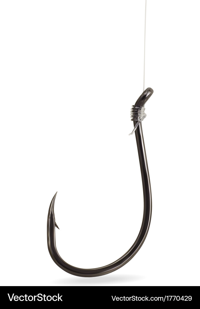 Fishing hook Royalty Free Vector Image - VectorStock